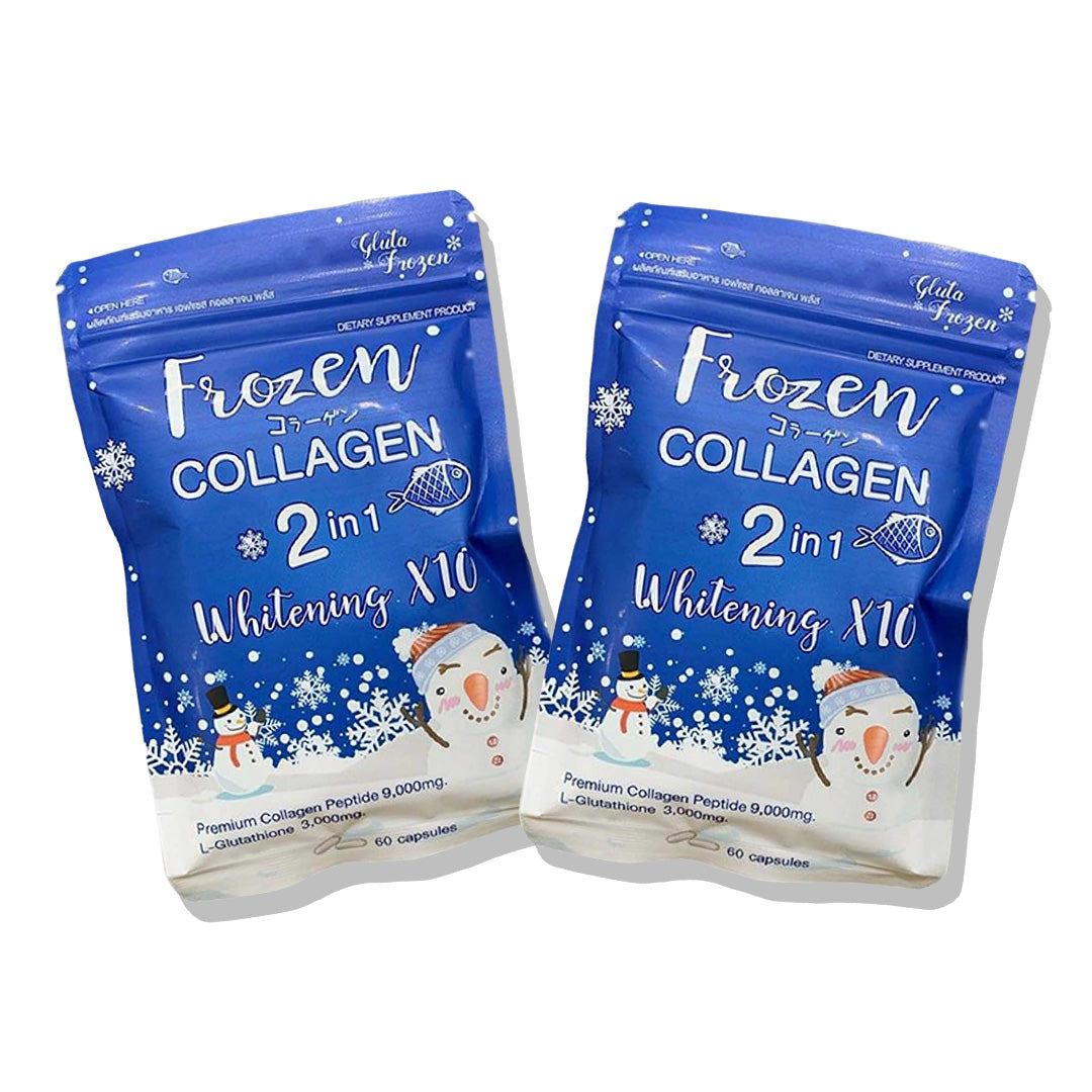 Pack of 2 Frozen Collagen 2 in 1 glutathione Whitening Capsules – MARCAS