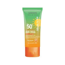 Watsons Solar Filter SPF 50+ PA+++ Aloe Face and Body Lotion 25ml – MARCAS