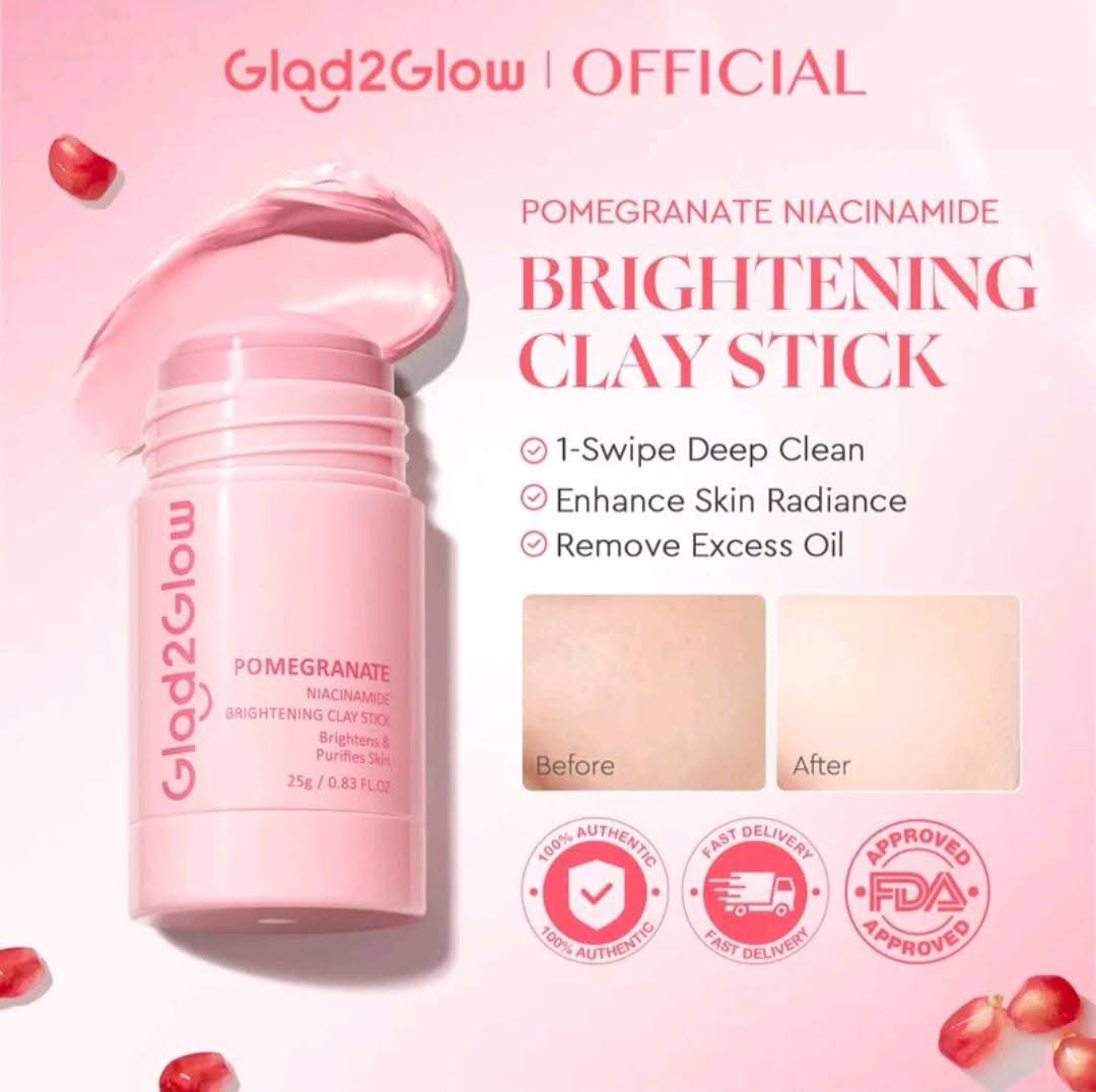 Glad 2 Glow Clay Stick – Deep Cleansing Clay Mask for Clear, Glowing S ...
