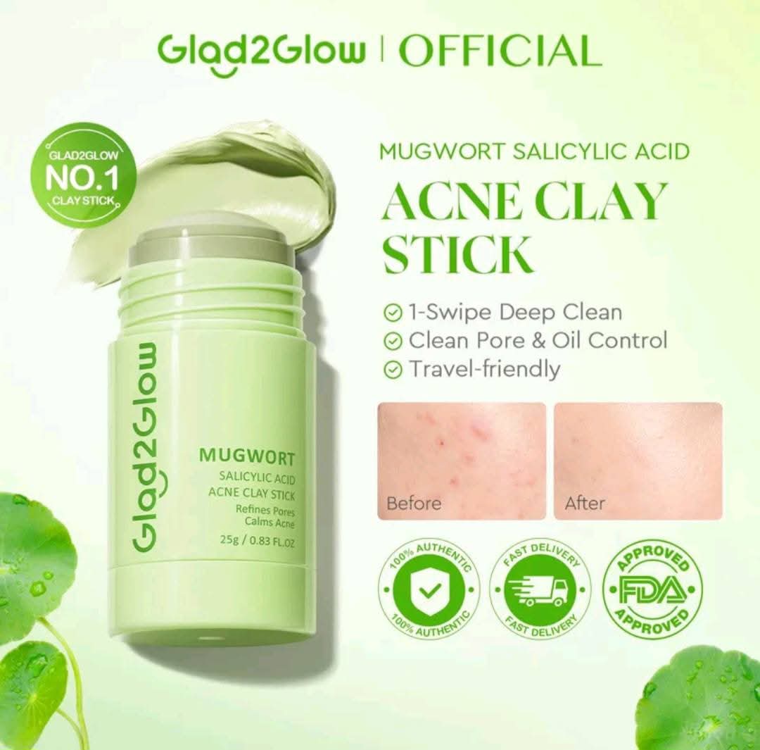 Glad 2 Glow Clay Stick – Deep Cleansing Clay Mask for Clear, Glowing S ...