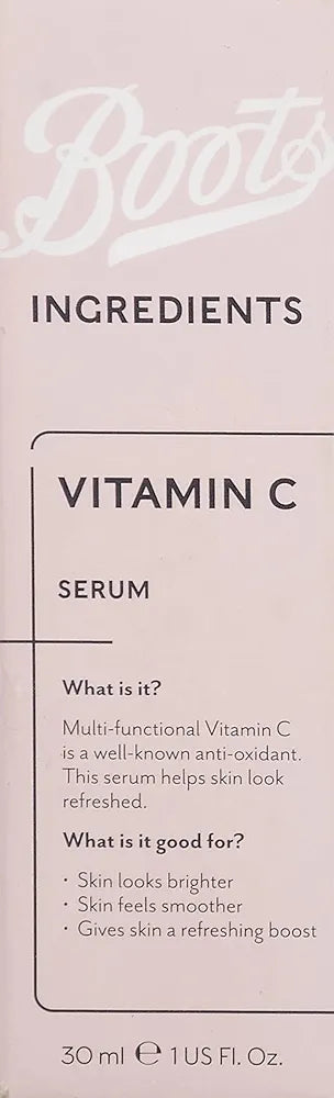 Boots Ingredients Vitamin C Serum -30ml – MARCAS